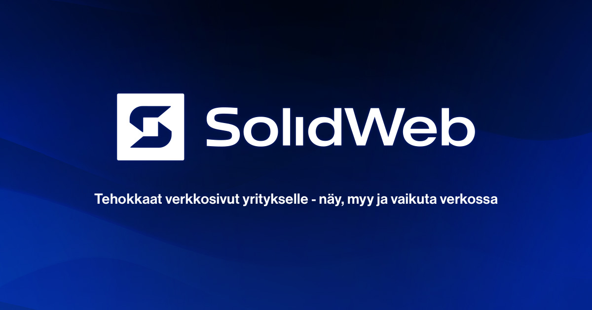 Digitoimisto SolidWeb | WordPress verkkosivut yritykselle